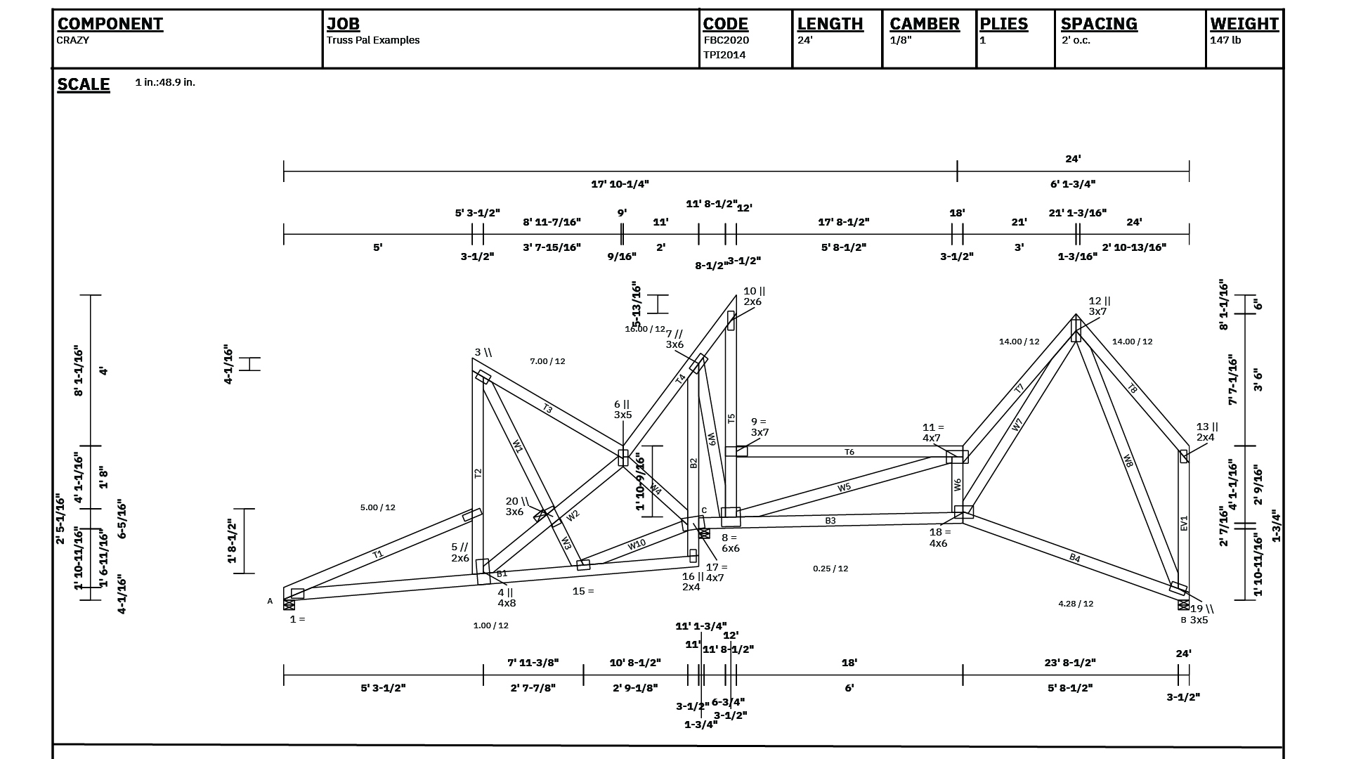 What's on a Truss Design Drawing? - Truss Pal